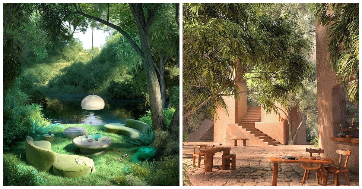 靜置空間裡的極致優雅：倫敦藝術家Joe Mortell揉合3D技術打造夢幻渲染場域 | dpi設計插畫誌 MAGAZINE TAIWAN"